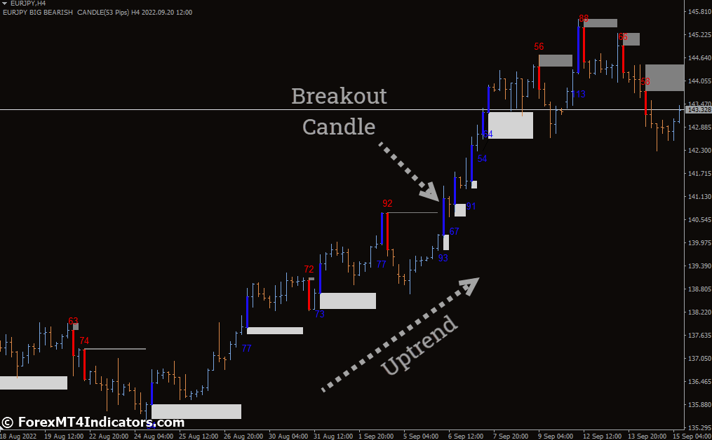 Big Candle Alert MT4 Indicator - ForexMT4Indicators.com