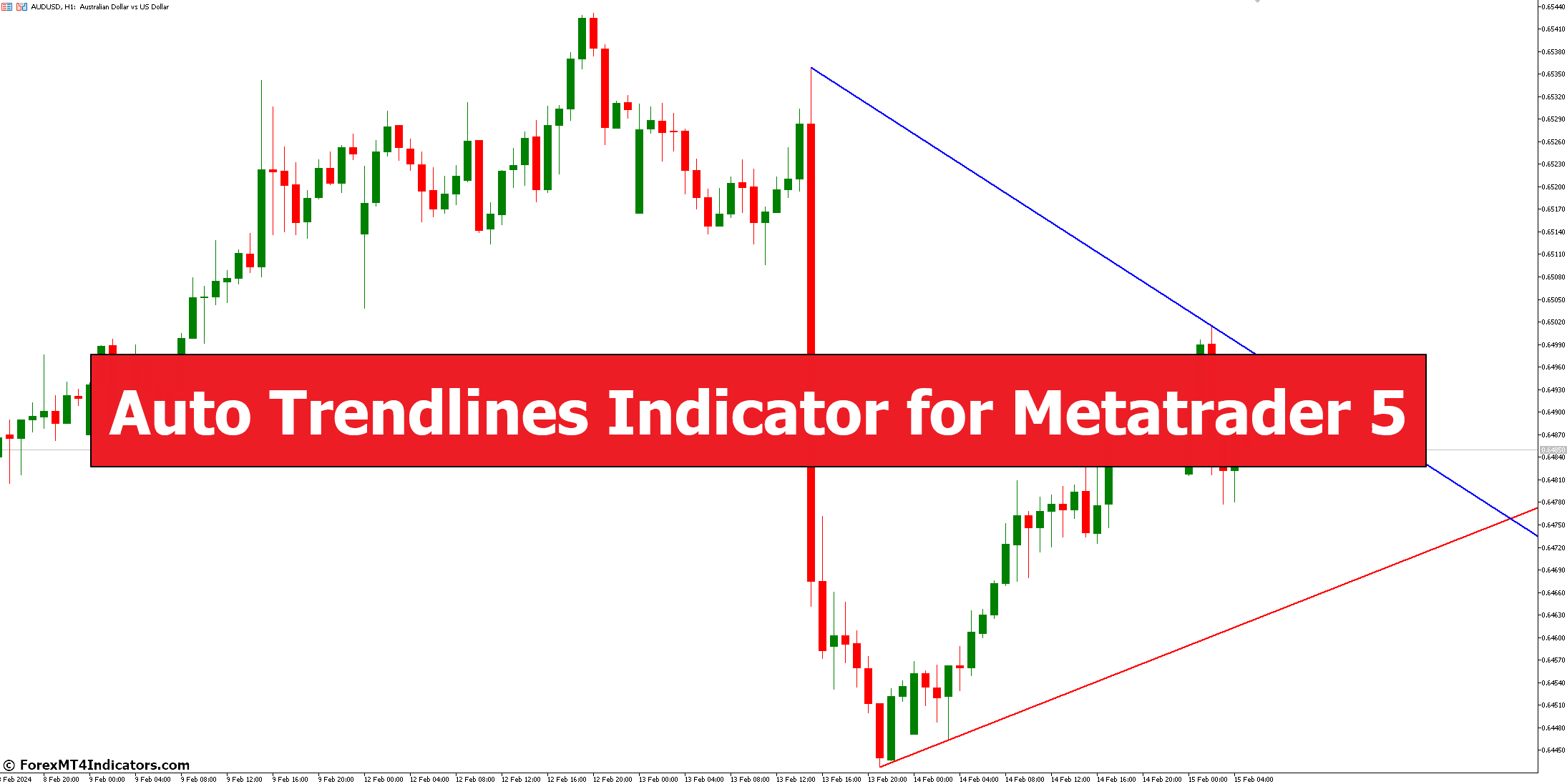 Auto Trendlines Indicator for Metatrader 5 - ForexMT4Indicators.com